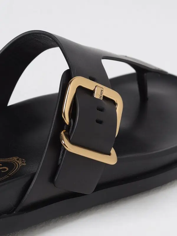 TOD'S Buckle Detail Flat Sandals