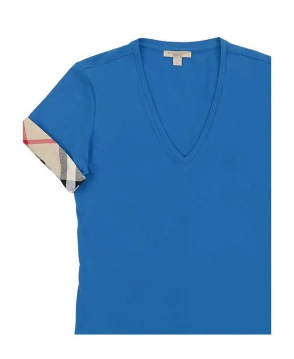 Burberry V-neck Short Sleeve T-shirt
