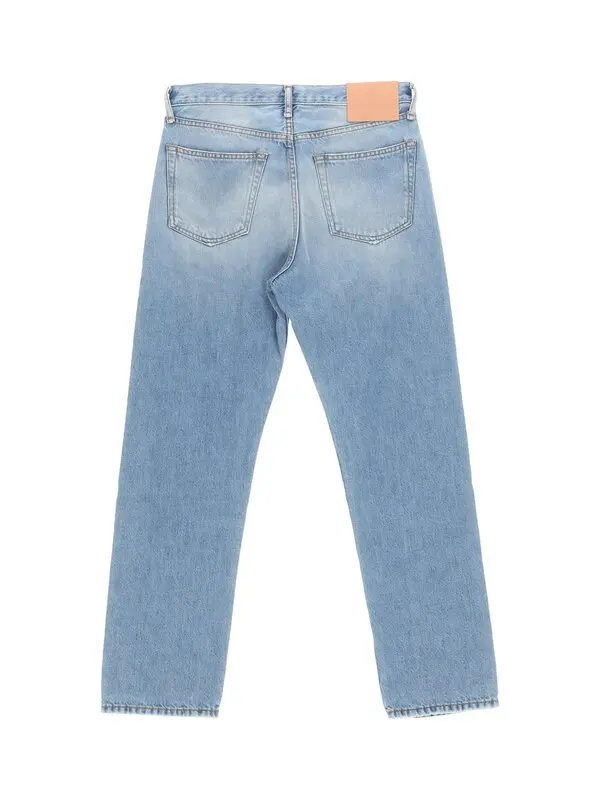 Acne Studios Distressed Regular Fit Jeans - Light Blue