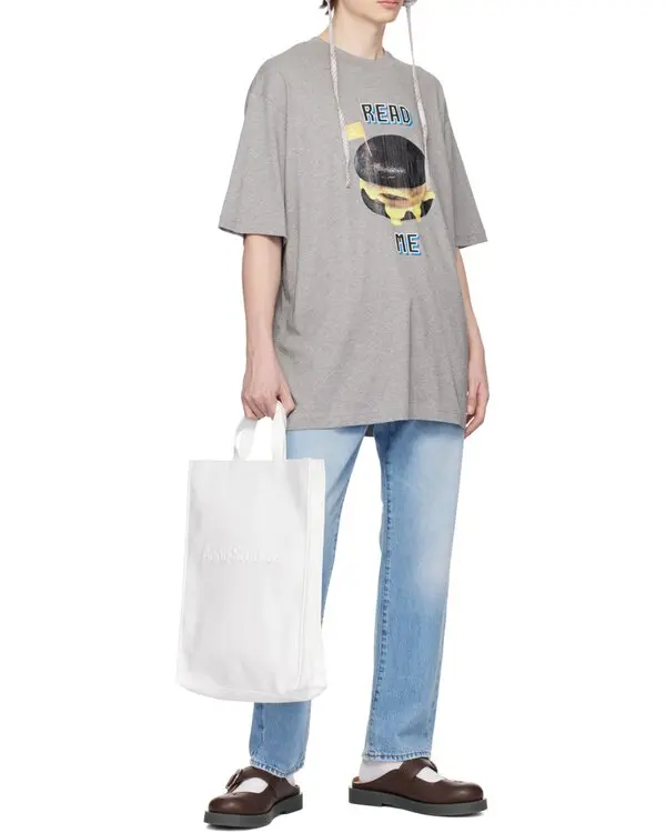 Acne Studios Distressed Regular Fit Jeans - Light Blue