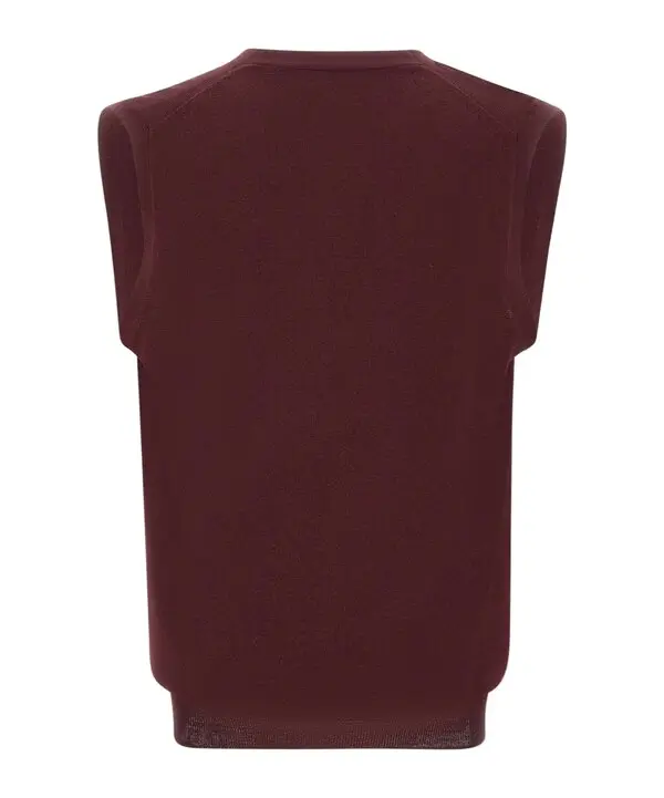 GRAN SASSO Buttoned Sleeveless Cardigan