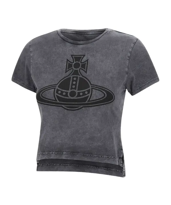 VIVIENNE WESTWOOD Orb Printed Crewneck T-shirt - Black