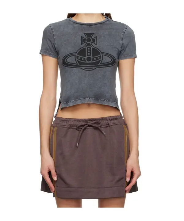 VIVIENNE WESTWOOD Orb Printed Crewneck T-shirt