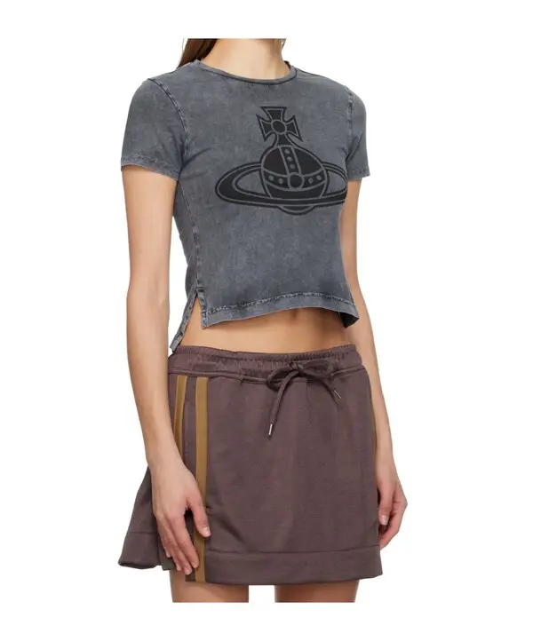 VIVIENNE WESTWOOD Orb Printed Crewneck T-shirt