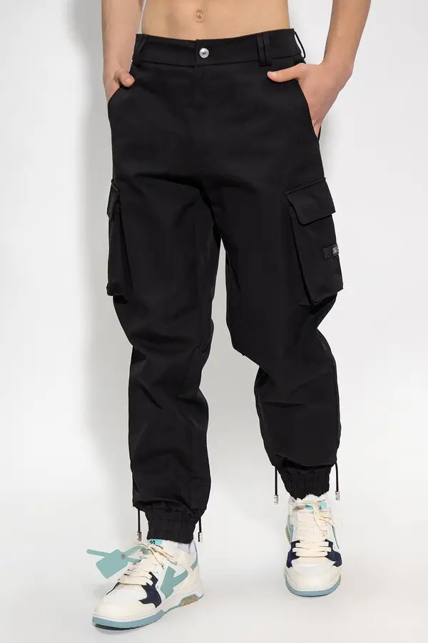Gcds Cargo Trousers With Button Detailing