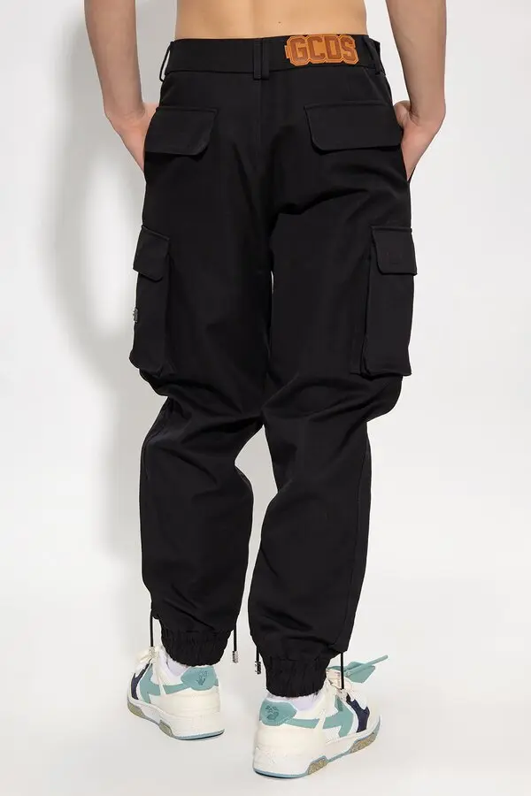 Gcds Cargo Trousers With Button Detailing