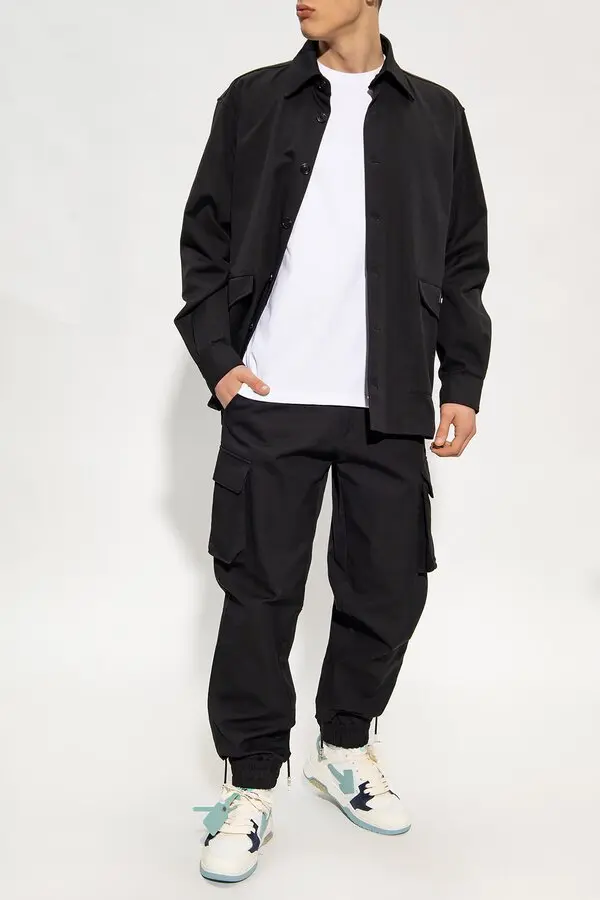 Gcds Cargo Trousers With Button Detailing