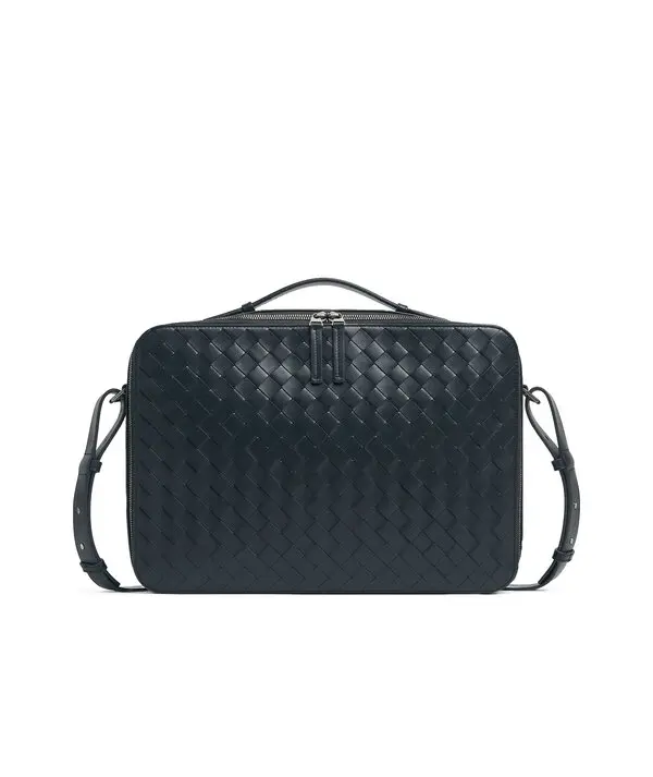 Bottega Veneta Getaway Slim Briefcase - Shadow