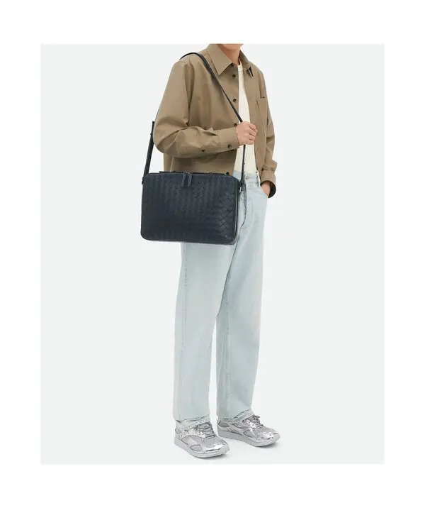 Bottega Veneta Getaway Slim Briefcase - Shadow