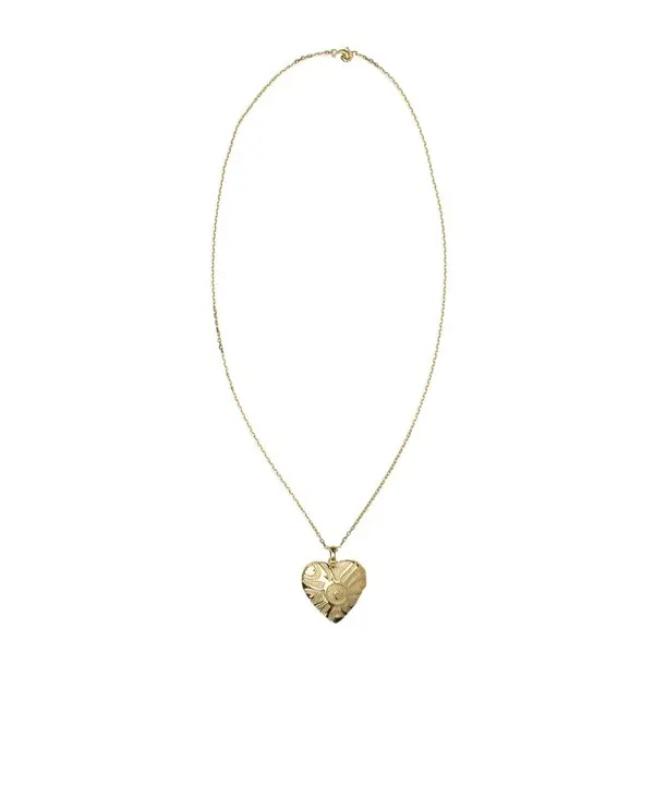 Emilio Pucci Heart Pendant Necklace - Golden