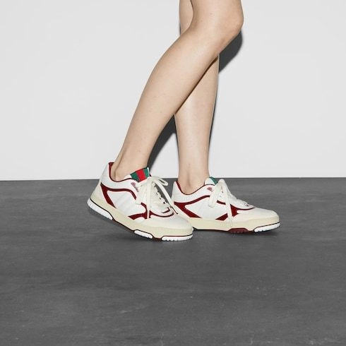 Gucci Panelled Low-top Sneakers - White