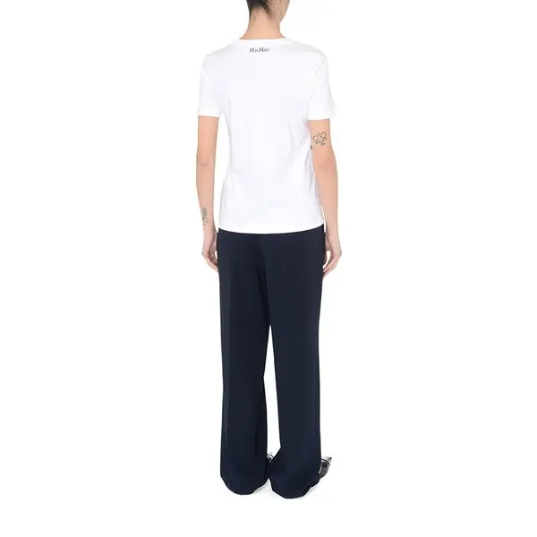 Max Mara Embroidered Floral Crewneck T-shirt