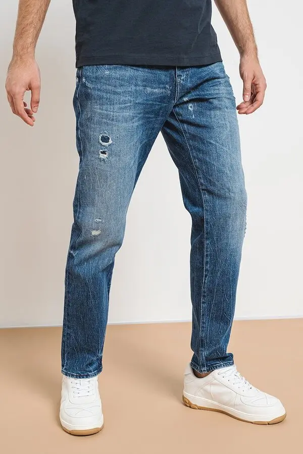 Hugo Boss Boss Distressed Straight-leg Jeans