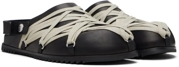 Rick Owens Cross-strap Slip-on Sandals - Black