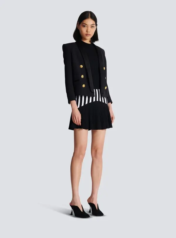 Balmain Double-breasted Jacket With Satin Lapels