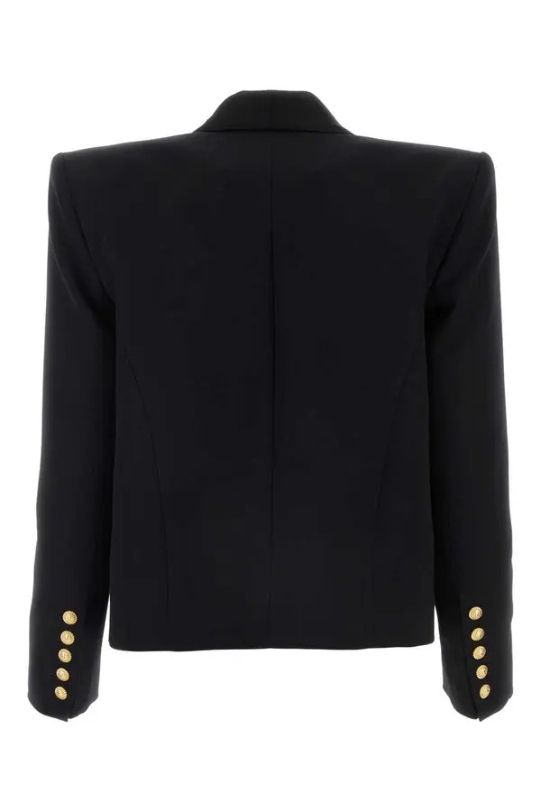 Balmain Double-breasted Jacket With Satin Lapels