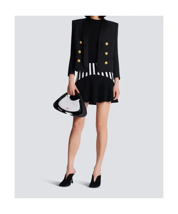 Balmain Double-breasted Jacket With Satin Lapels