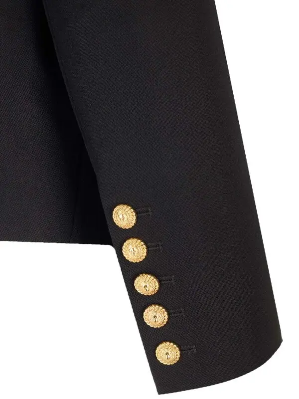 Balmain Double-breasted Jacket With Satin Lapels