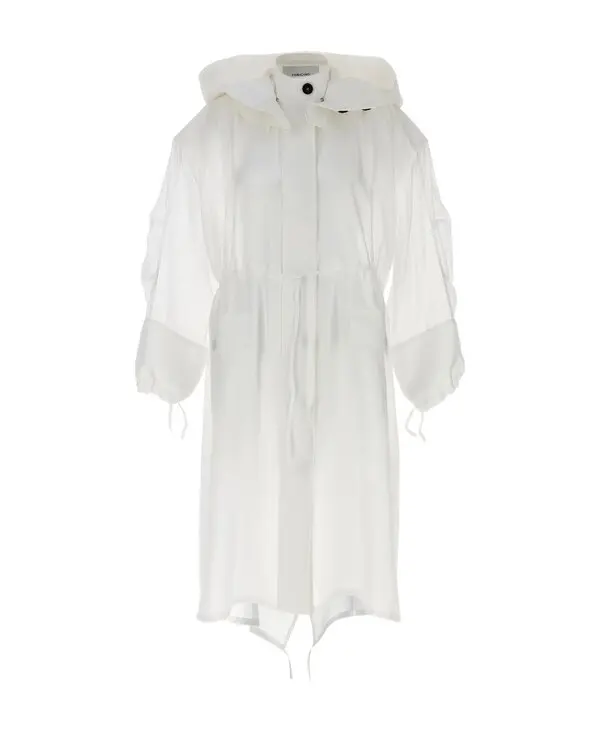 FERRAGAMO Long-sleeved Hooded Windbreaker