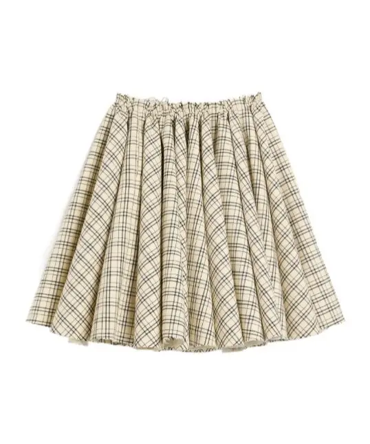 AMI Paris Checked Skirt