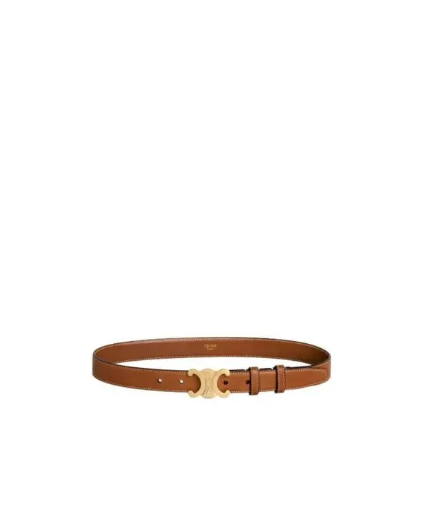 Celine Triomphe Belt - Brown