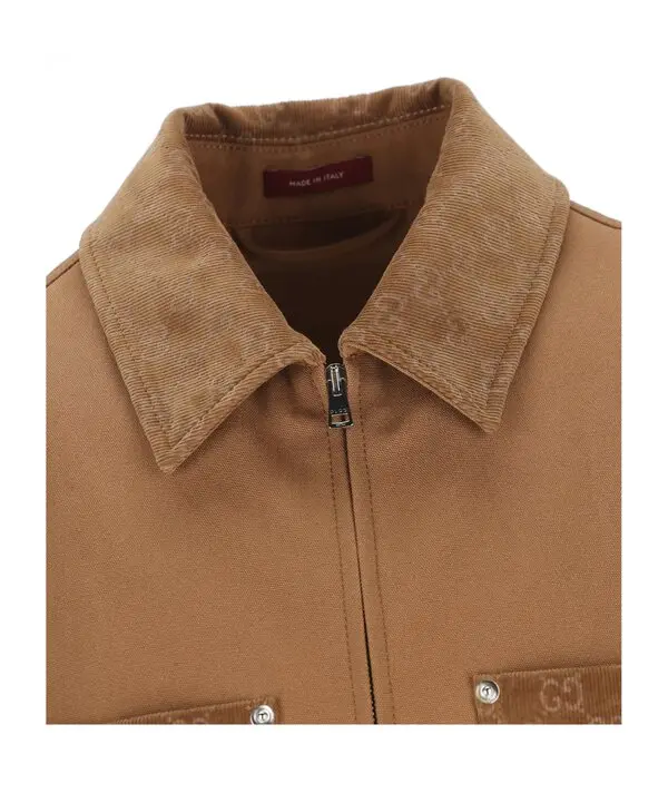 Gucci Long-sleeved Zip-up Jacket With Classic Collar
