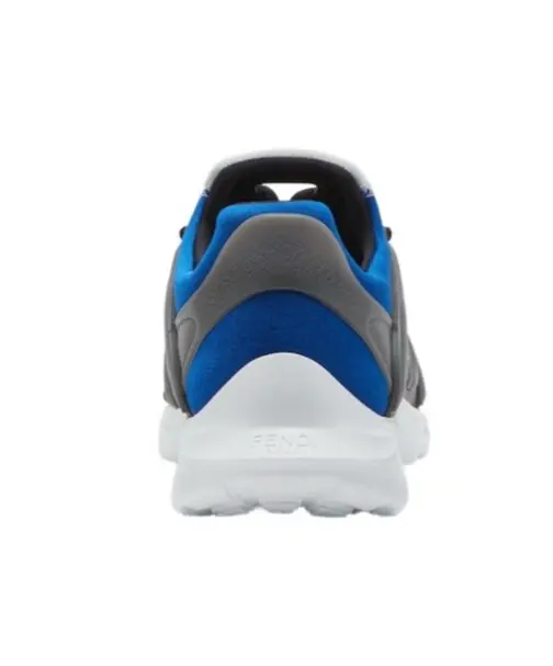 Fendi Lace-up Sneakers With Translucent Rubber Details - Blue
