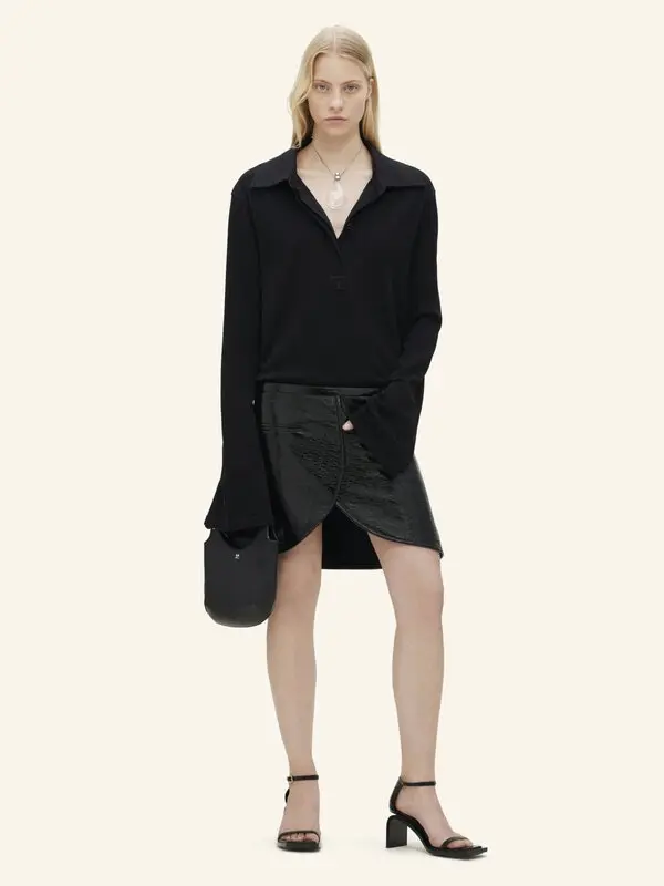 COURREGES Long Sleeve Polo Shirt