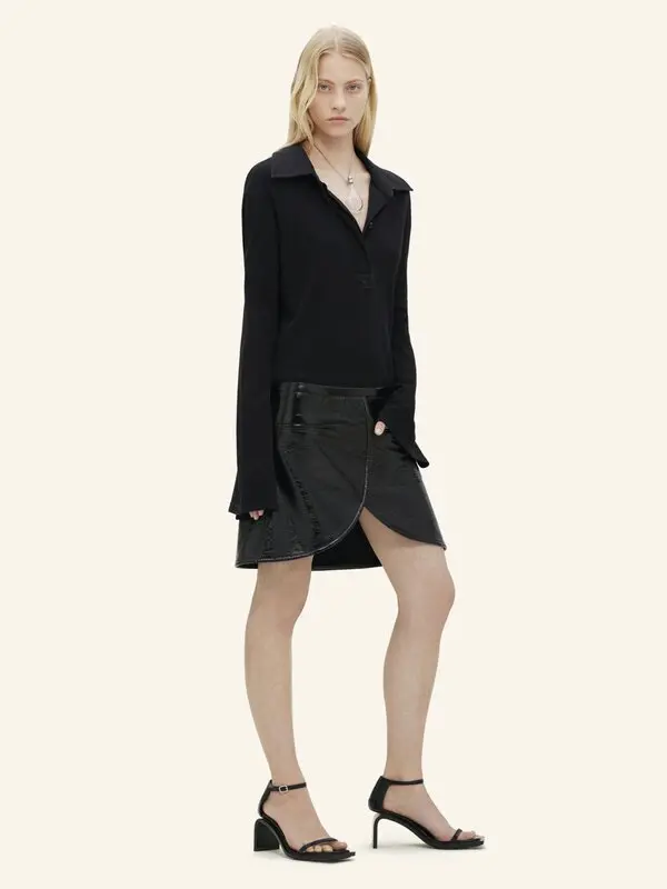 COURREGES Long Sleeve Polo Shirt