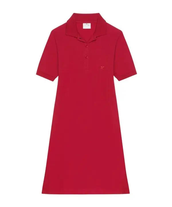 COURREGES Courrèges Mini Piqué Polo Dress