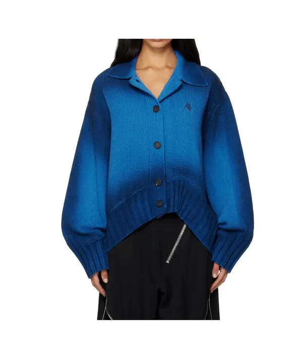 Attico Cerulean Gradient Cardigan