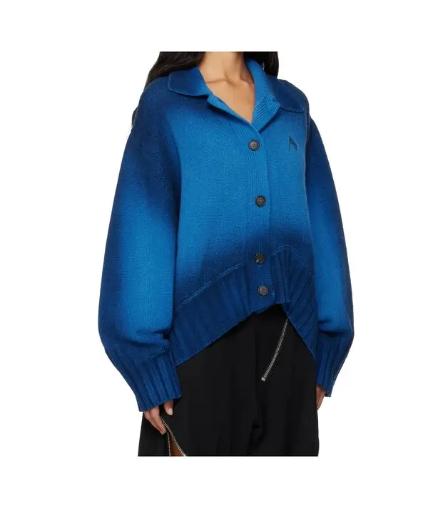 Attico Cerulean Gradient Cardigan