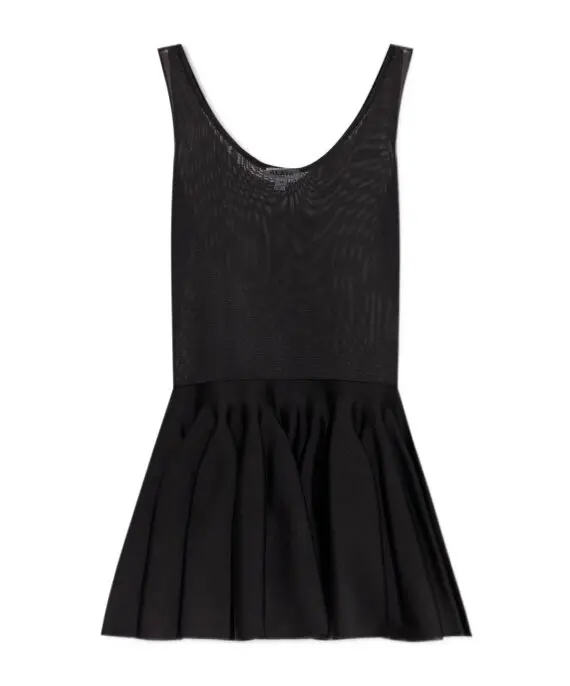 Alaïa Knitted Godet Dress