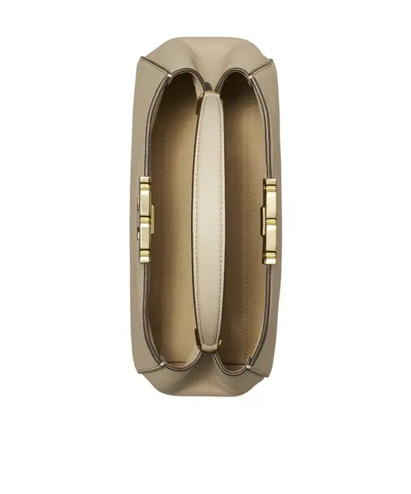 Tory Burch Eleanor Medium Tote Bag - Light Stone