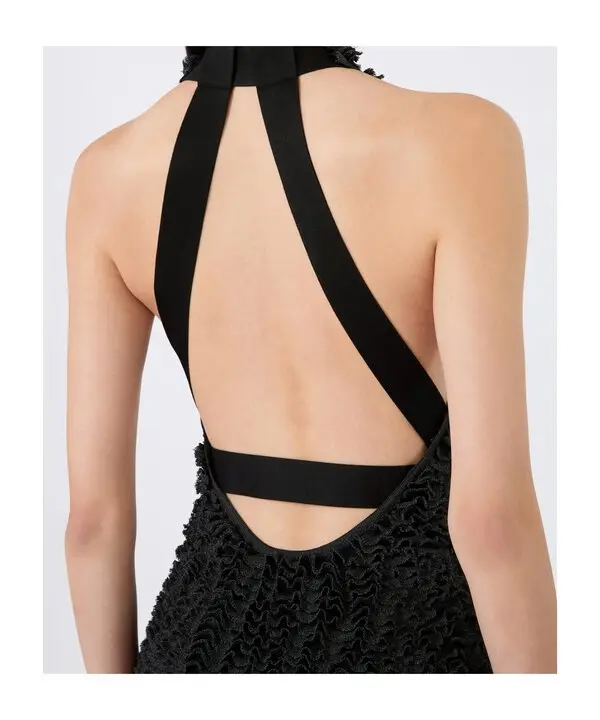 Max Mara Sleeveless Ruffled Maxi Dress