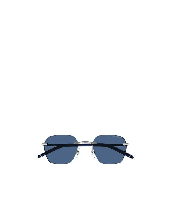 Montblanc Rimless Octagon Sunglasses - Blue