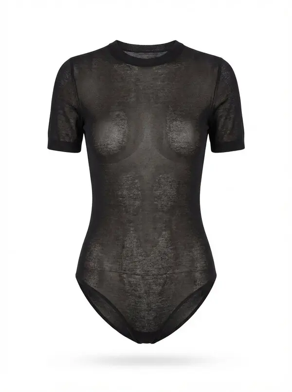Alaïa Short-sleeved Bodysuit - Black