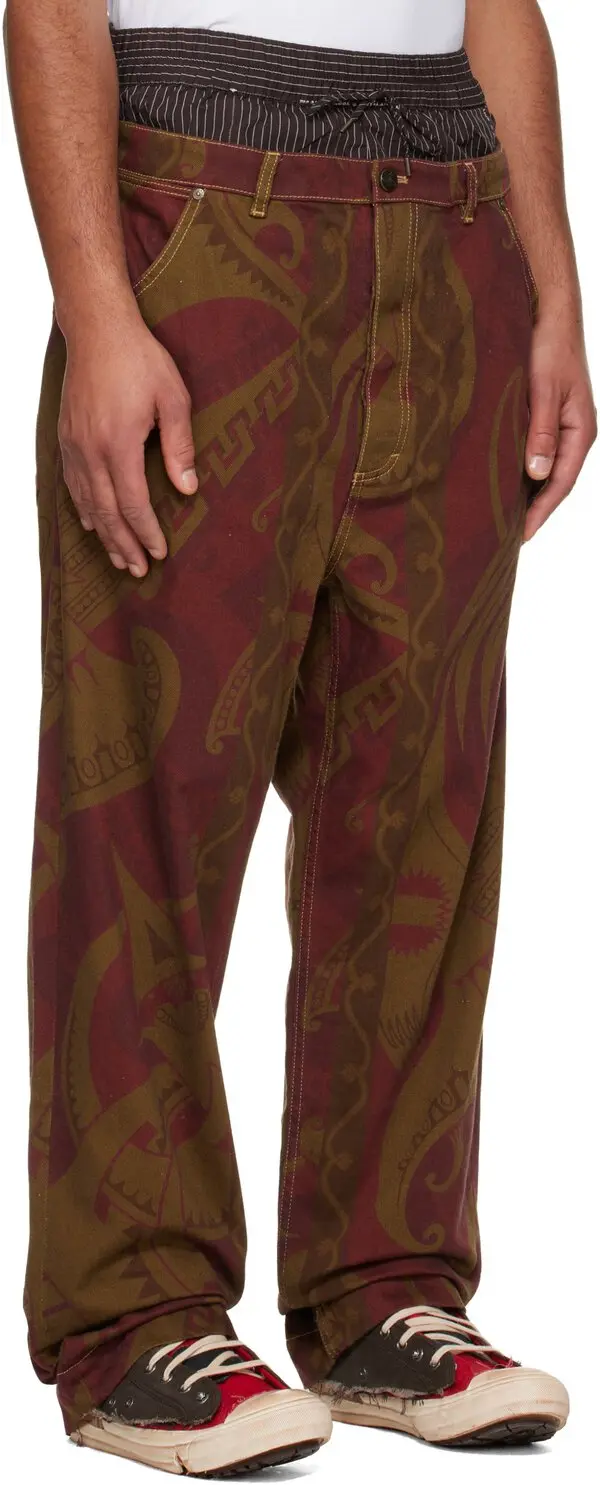 VIVIENNE WESTWOOD Patchwork Printed Jeans