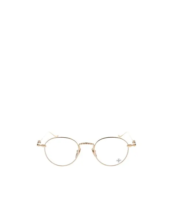Chrome Hearts Logo Flat Mirror Eyeglasses - White