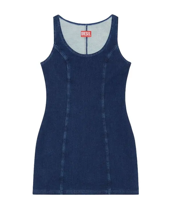 DIESEL® Track Denim Mini Dress