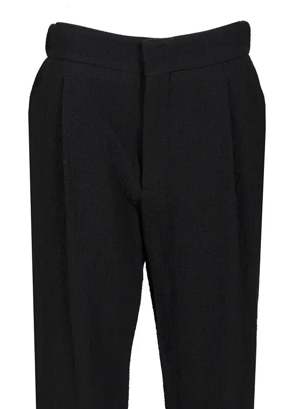 Giorgio Armani Pleated Textured Trousers