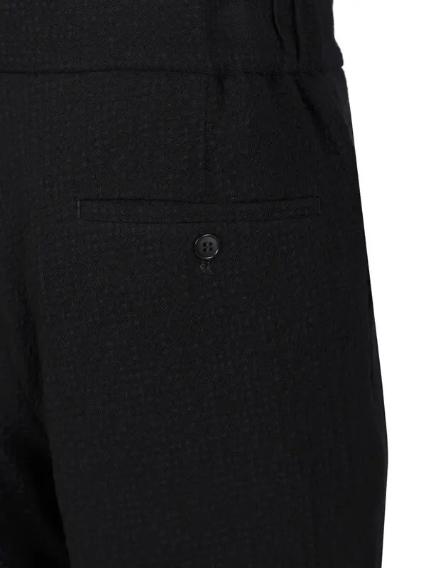 Giorgio Armani Pleated Textured Trousers