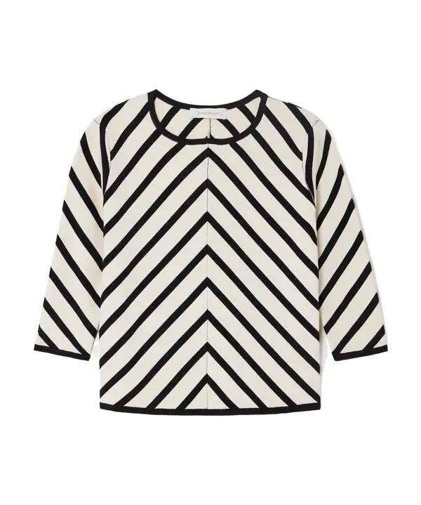 Zimmermann Long Sleeve Striped Blouse