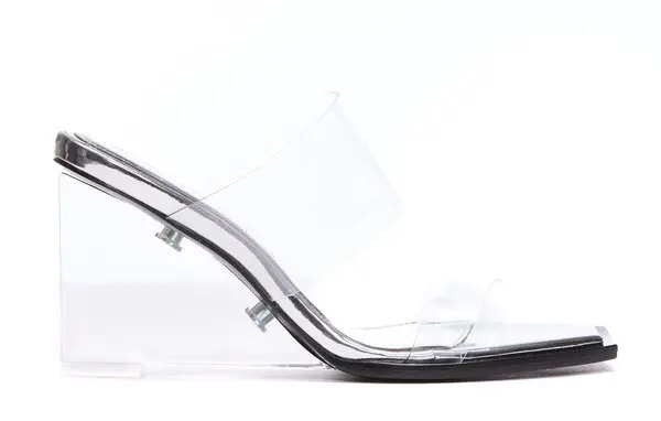 Alexander McQueen Double Strap Wedge Sandals