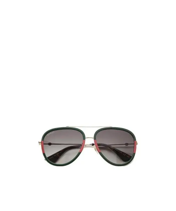 Gucci Aviator Double Bridge Sunglasses - Multicolor