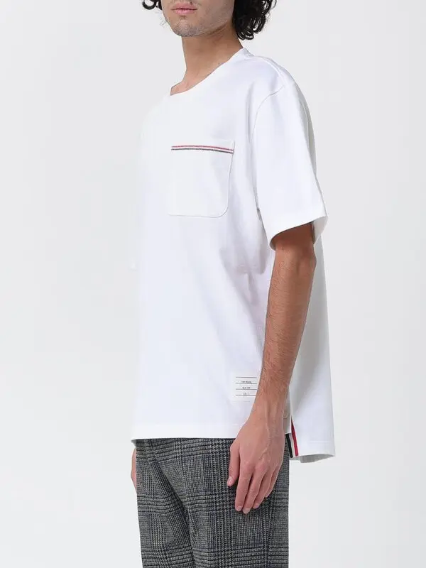 Thom Browne Pocket-detailed Crewneck T-shirt - White