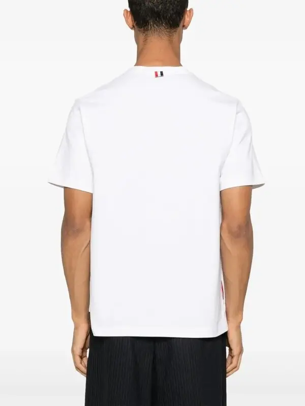 Thom Browne Pocket-detailed Crewneck T-shirt - White