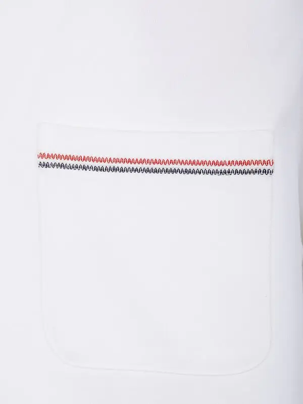 Thom Browne Pocket-detailed Crewneck T-shirt - White