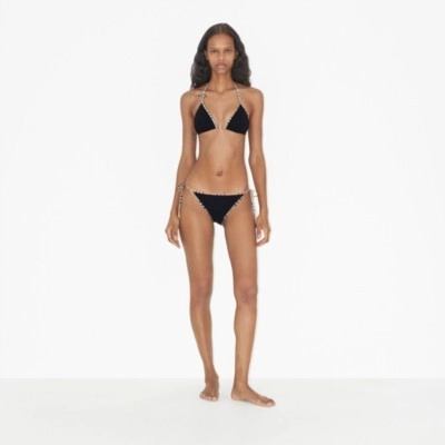 Burberry Checked-trim Two-piece Swimsuit