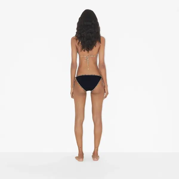 Burberry Checked-trim Two-piece Swimsuit